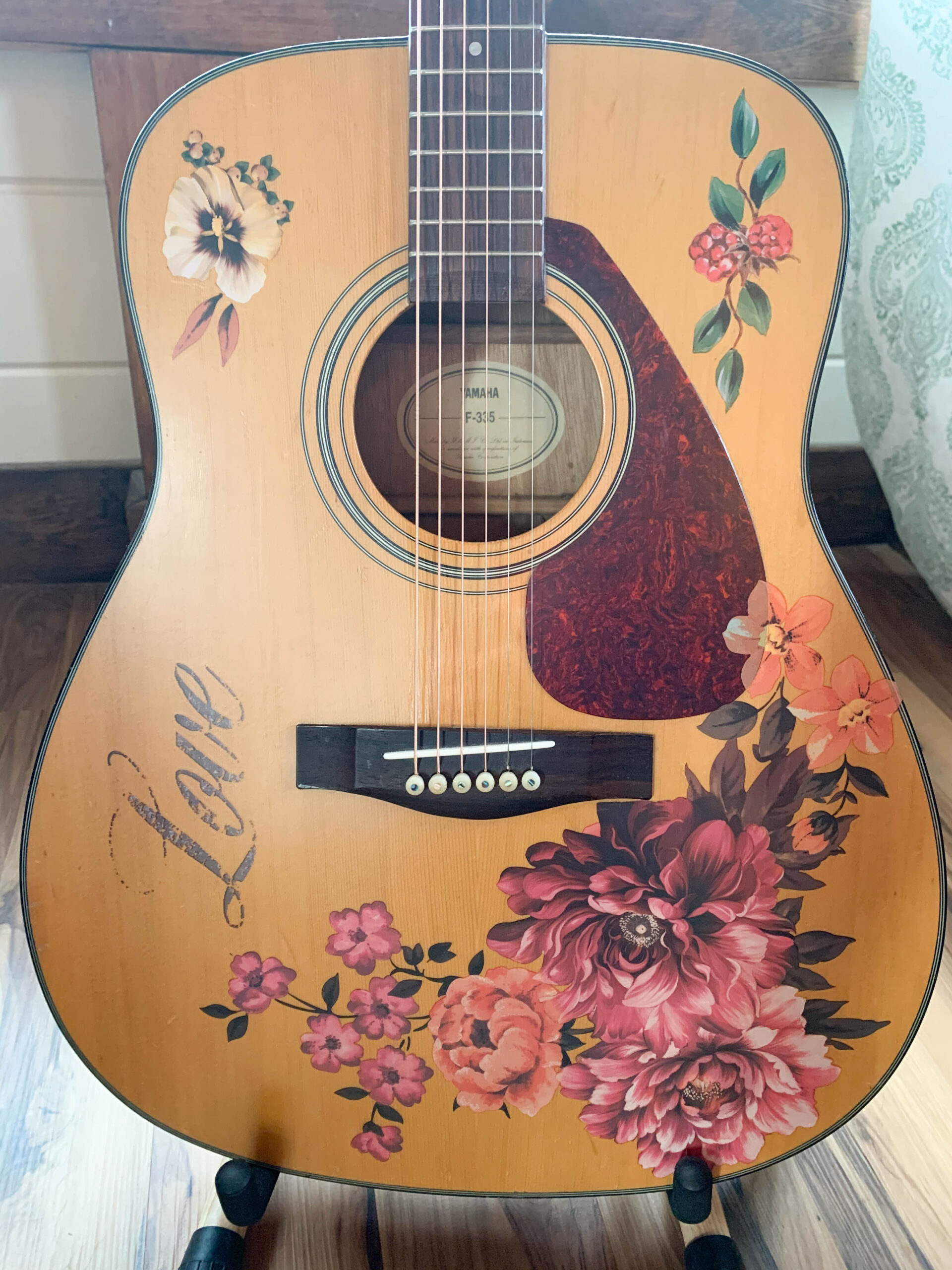 How to Refurbish an Old Guitar - Stephanie's Farmhouse